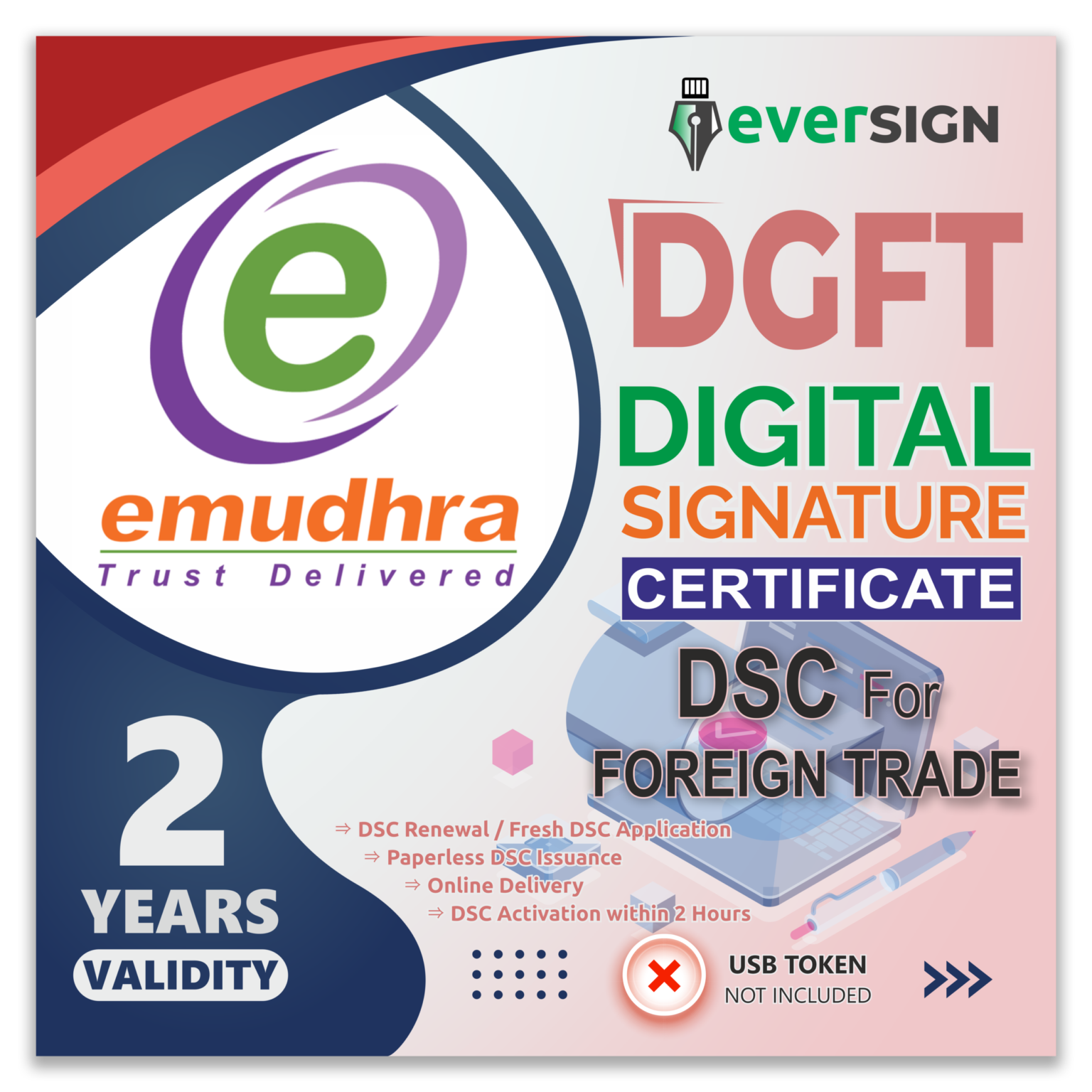 eMudhra (DGFT) Digital Signature Certificate (For Foreign Trade) DSC ... eMudhra (DGFT) Digital Signature Certificate (For Foreign Trade) DSC ...