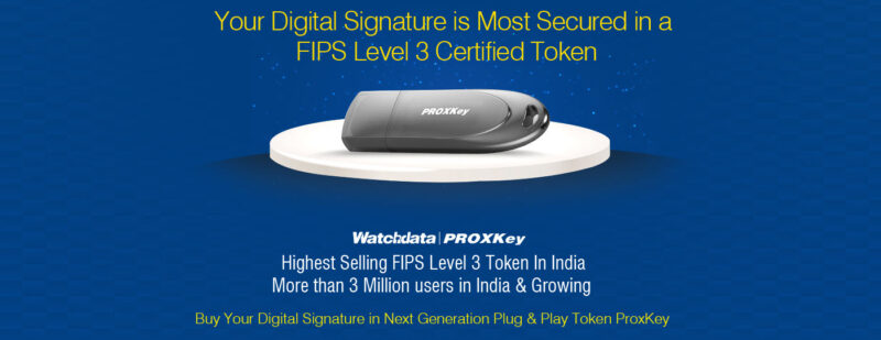 Watchdata Proxkey FIPS USB Token (FIPS 140-2 Level 3 Certified) [Pack of 1]