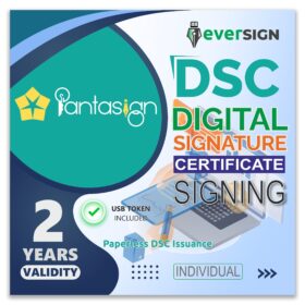 SignX (Class 3 DSC) Digital Signature Certificate - Individual - For 2 ...
