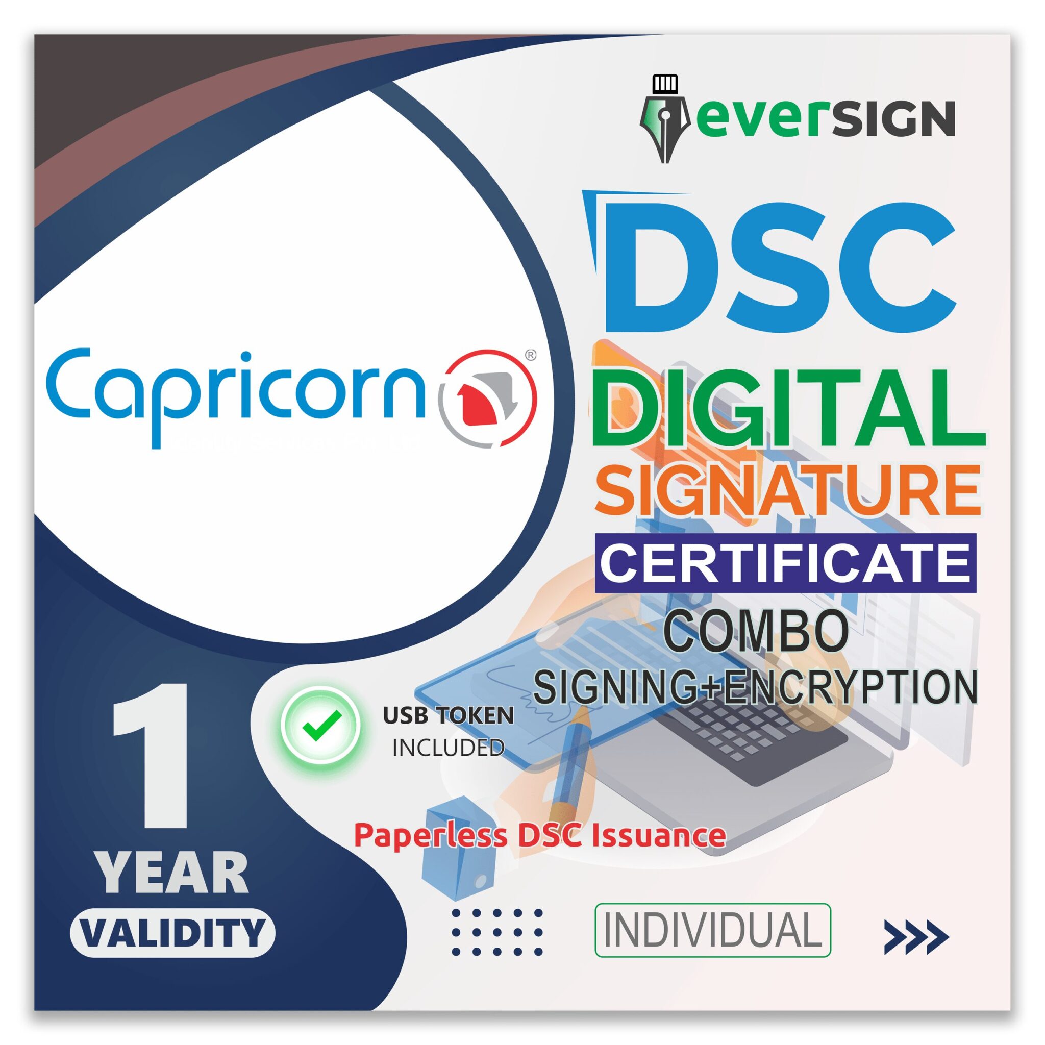 Buy Capricorn Digital Signature Certificate (DSC) by EVERSIGN