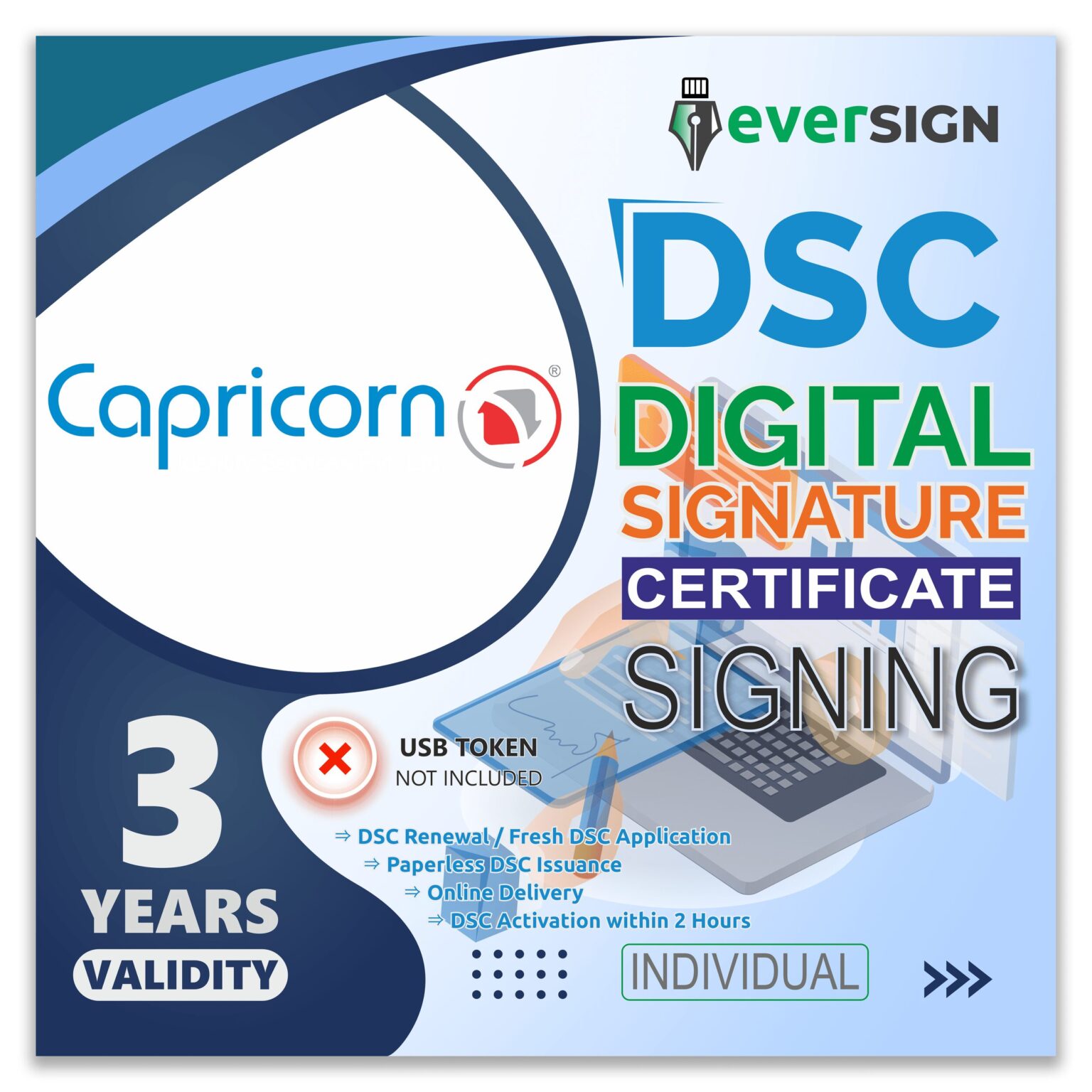 XtraTrust (Class 3 DSC) Digital Signature Certificate - Individual ...