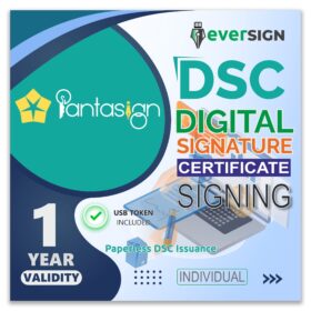 SignX (Class 3 DSC) Digital Signature Certificate - Individual - For 1 ...