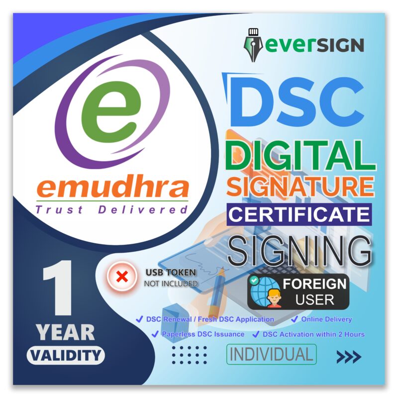 VSign (Class 3 Combo DSC) Digital Signature Certificate + Encryption ...