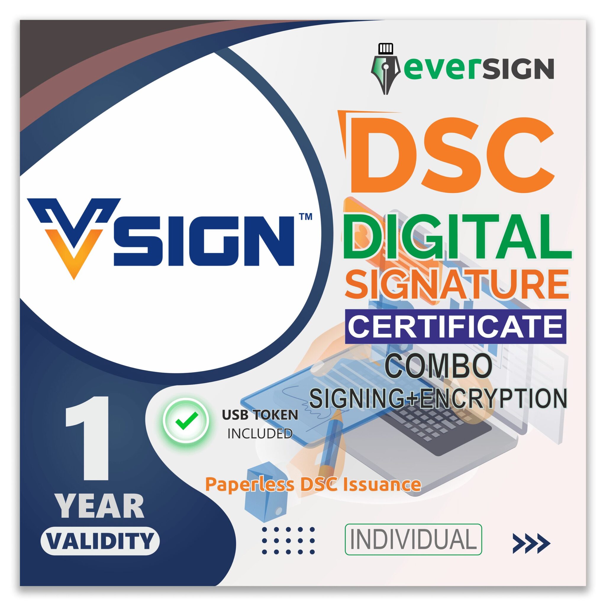 Buy VSign Digital Signature Certificate (DSC) by EVERSIGN